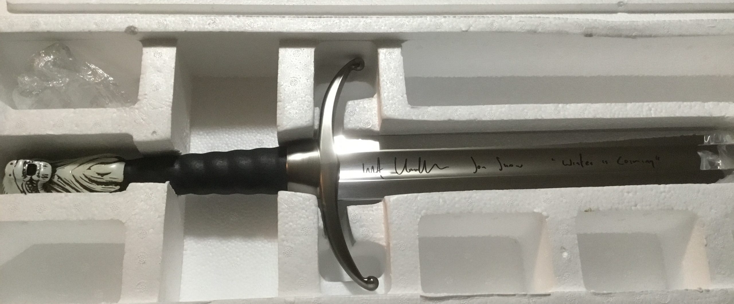 OFFICIALLY LICENSED GAME OF THRONES~ LONGCLAW SWORD OF JON SNOW~SIGNED ...