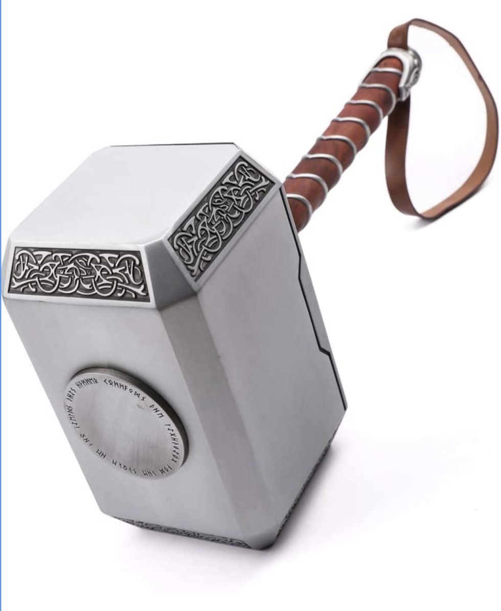 LAST ONE!!!~MASTERGOSWORDS MJOLNIR (THOR HAMMER) SIGNED BY CHRIS EVANS ...