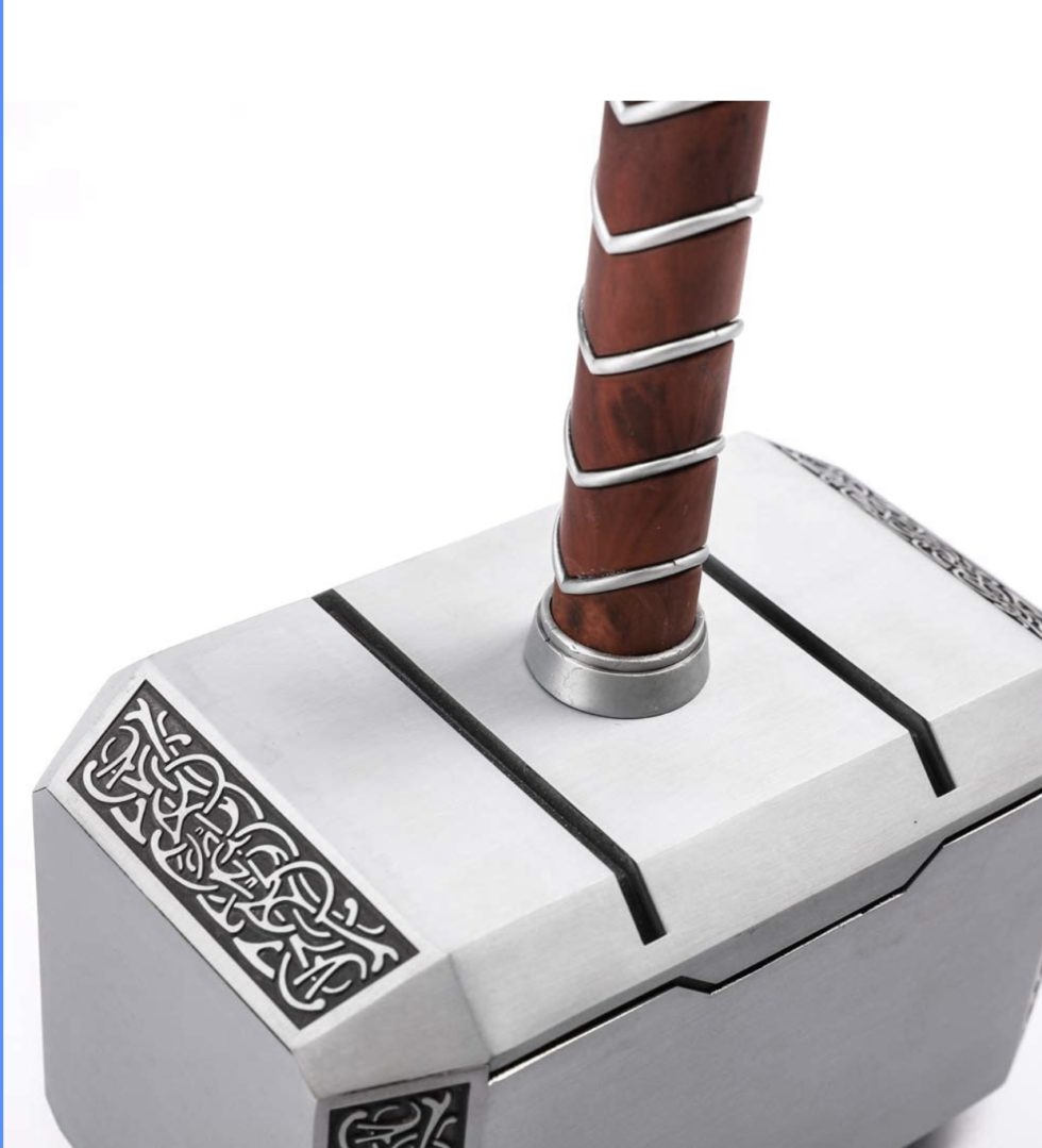 LAST ONE!!!~MASTERGOSWORDS MJOLNIR (THOR HAMMER) SIGNED BY CHRIS EVANS ...